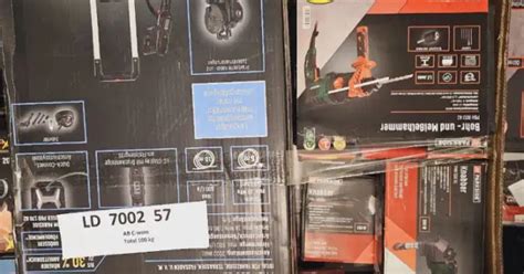 LIDL Power Tools Mixed Pallets Returned Goods AB C Condition Kg Per Pallet Poland Mix
