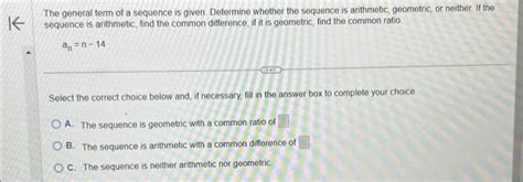 solved the general term of a sequence is given determine