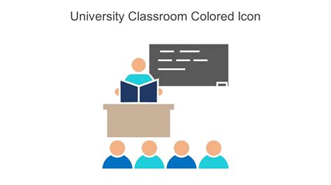 university classroom colored icon in powerpoint pptx png and editable
