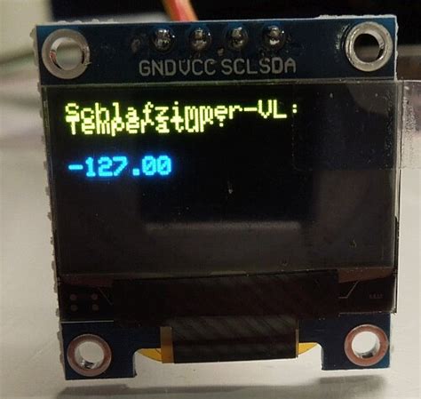 Bitte Um Hilfestellung Wemos D Mini Mit OLED Und Temperatursensor DS B Keine Korrekte