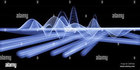 Modern Abstract Wireframe Grid Structure Virtual Background Audio Soundwaves Science Or Data
