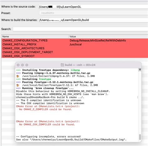 Mac Build Cmake Cmakecxxcompiler Error · Issue 314 · Joeydevries