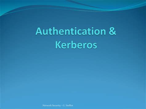 Kerberos Authentication