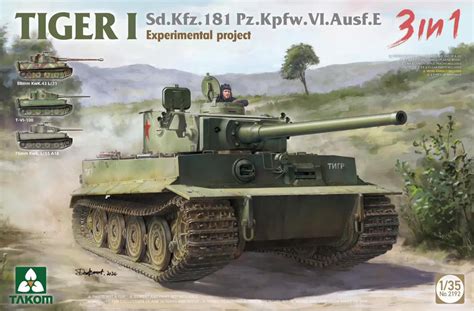 1 35 Takom Tiger I Sd Kfz 181 Ausf E Experimental Plastic Model Kit