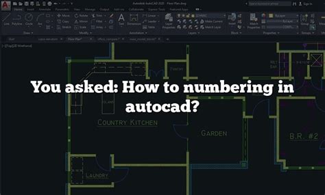 You Asked How To Numbering In Autocad