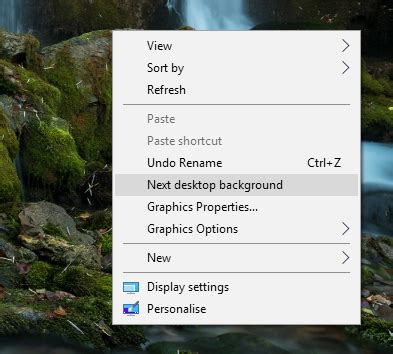 Add Icon For Next Desktop Background In Context Menu Windows Forums