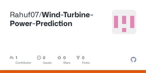 Github Rahuf07 Wind Turbine Power Prediction