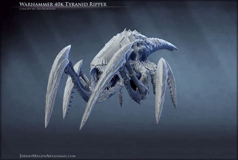 Warhammer 40k Tyranid Ripper Jeremy Klein Tyranids Alien Concept