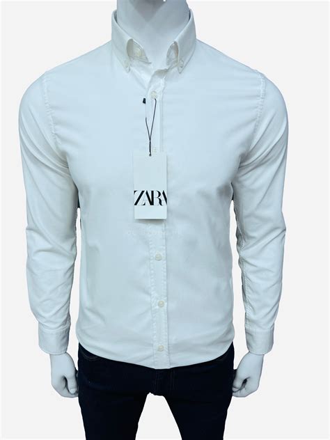 Zara Slim Fit Oxford Cotton White Shirt Clothing Call Your Multi