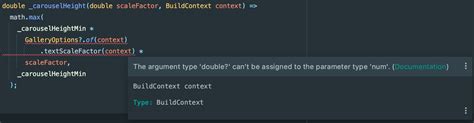 Run Log `null Check Operator Used On A Null Value` Dart Analysis `the Argument Type Double