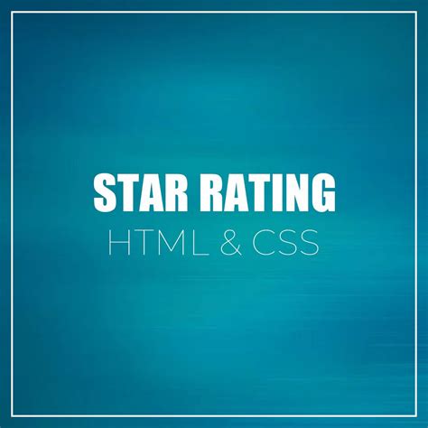 Star Rating Using Html Css Html Css Codingflicks Starrating