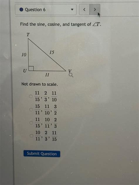 Solved 18 Use A Trig Ratio Or Inverse Trig Ratio To Find