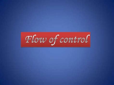 Control Structure In Vb Ppt