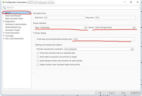 Matlab Simulink中解算器的定步长和各模块采样时间之间的关系 Pupillzt 博客园