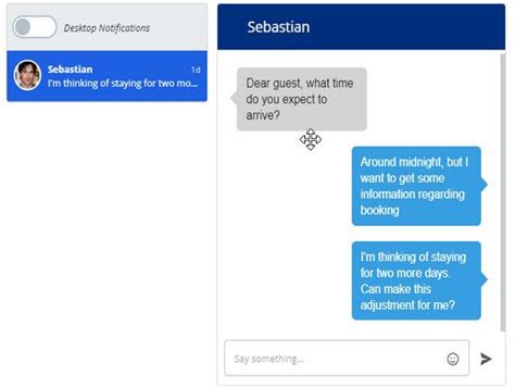 create a chat feature like on with talkjs