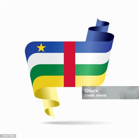 중앙 아프리카 공화국 깃발 물결 모양 리본 배경 벡터 일러스트 레이 션 0명에 대한 스톡 벡터 아트 및 기타 이미지 0명