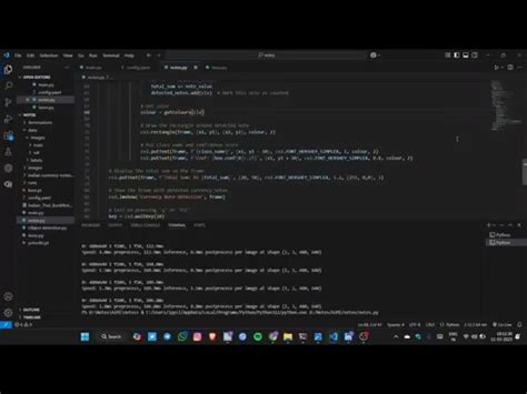 ai machinelearning imageprocessing yolov8 opencv currencydetection… ashok ippili