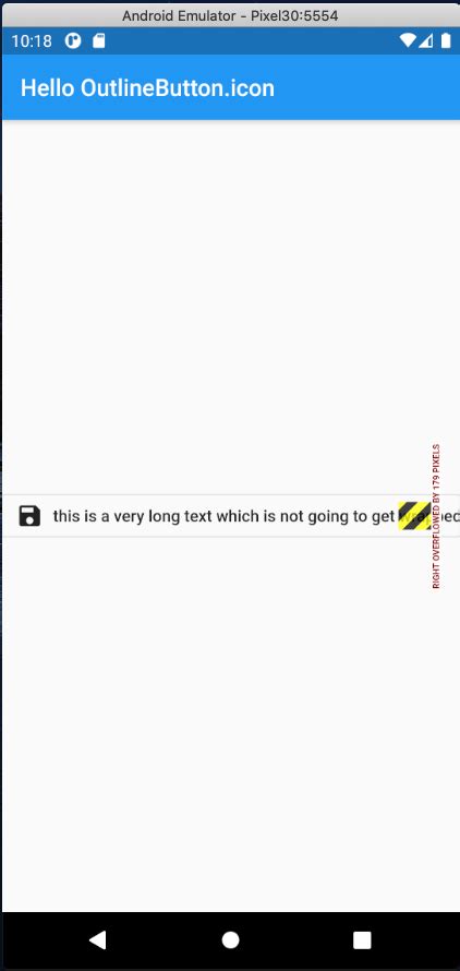 Outlinebuttonicon Widget Overflow · Issue 70814 · Flutterflutter
