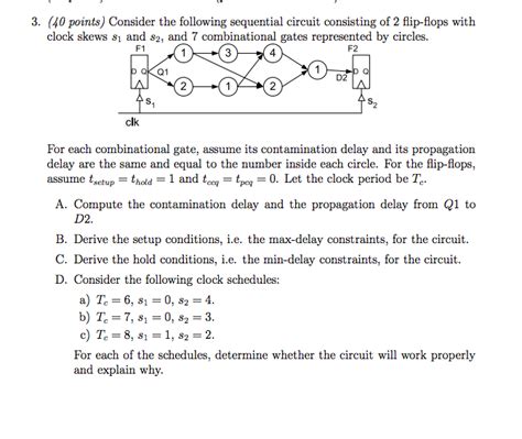 Solved 3 40 Points Consider The Following Sequential