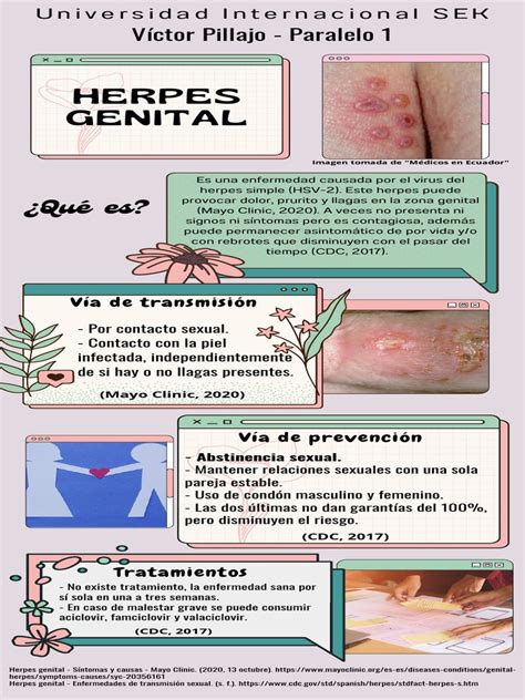 Herpes Simple Hsv 2 Infografía Pdf Ciencia Y Matemáticas