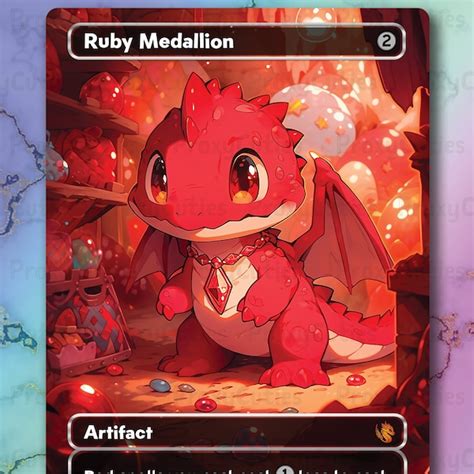 Ruby Medallion Proxy Etsy