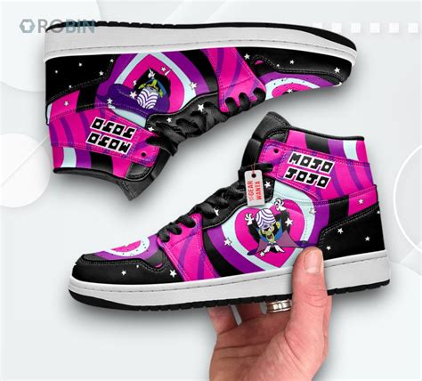 Powerpuff Girls Mojo Jojo Jordan 1 High Custom Sneakers Robinplacefabrics