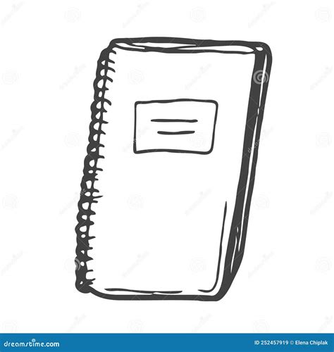 Vector Sketch Of Notepad Hand Draw Illustration Sketch Stock Vector Illustration Of Memo
