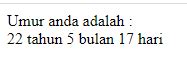 Cara Menghitung Umur Di PHP