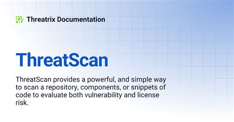 threatscan threatrix documentation