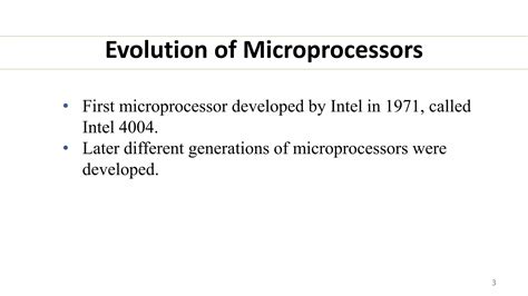 Evolution Of Microprocessor Pptx Computing Technology And Computing