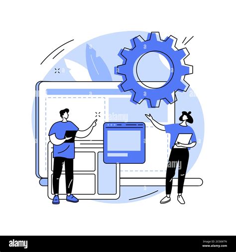 Website Development Abstract Concept Vector Illustration Stock Vector