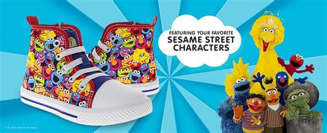 Sesame Street Shoes Elmo Big Bird Cookie Monster Grover