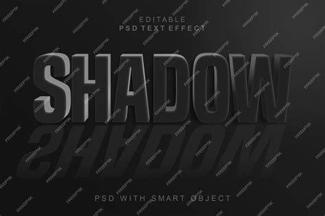 Premium Psd Shadow 3d Text Style Effect