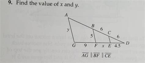 Solved Find The Value Of X And Y Chegg Com