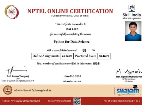 Nptel Pythonfordatascience Almostelite Codingjourney Proudlearner