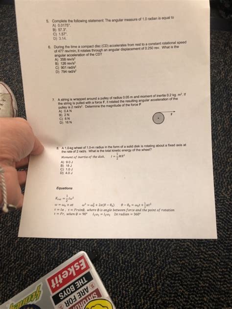 Solved Complete The Following Statement The Angular Measure Chegg