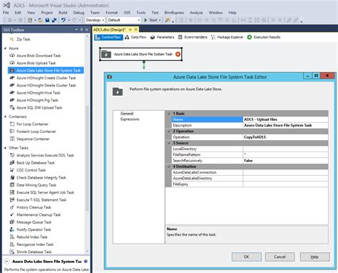 Microsoft Sql Server Integration Services Azure Data Lake Store In Ssis