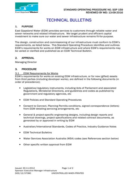 Technical Bulletins 2016