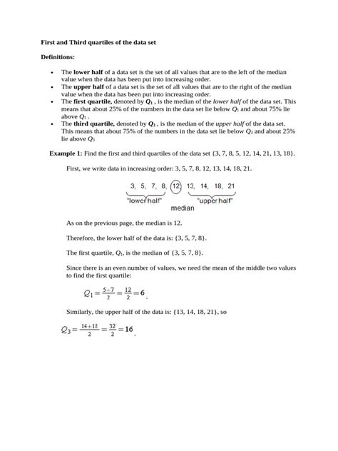 Data Preprocessing Problems Quartile Box Whisker Pdf Descriptive