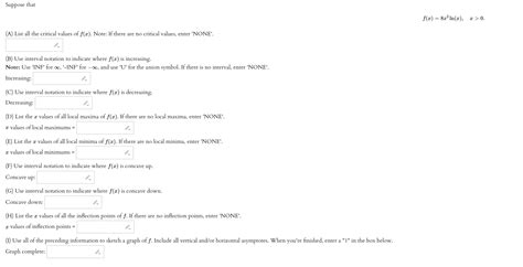 Solved Suppose That A List All The Critical Values Of Chegg