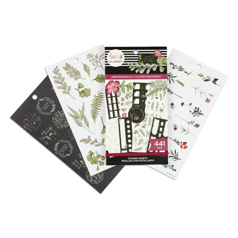 Value Pack Stickers Deep Botanicals Floral Happy Planner