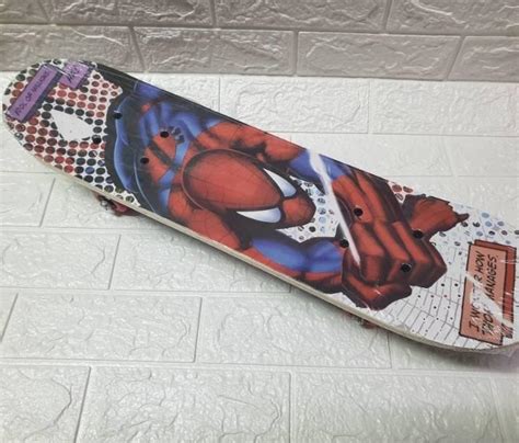 Drveni Skejt Za Decu Skate Board Spiderman 60cm Drveni Skejt Za