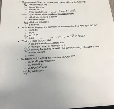 Solved The Command Offset Cannot Be Used To Create Which Of Chegg