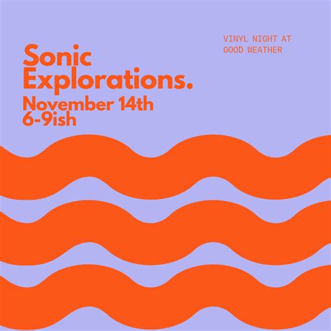 Sonic Explorations At Good Weather — Chophouse Row