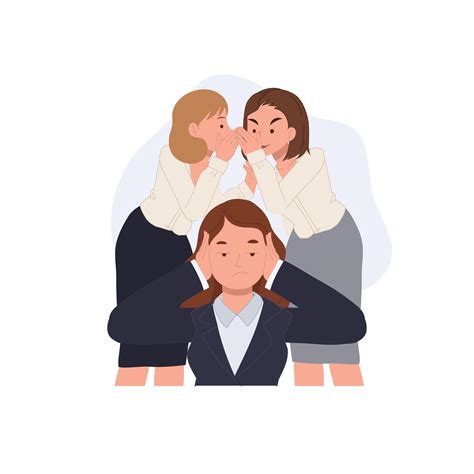 Office Gossip Concept Three Women In An Office Two Gossiping While