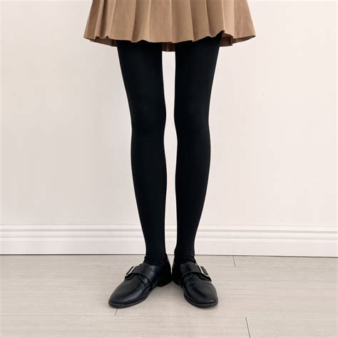 [무배 오늘출발] 겨울 착시 압박 기모 검정 살색 스타킹 레깅스 No 69 퍼피띵