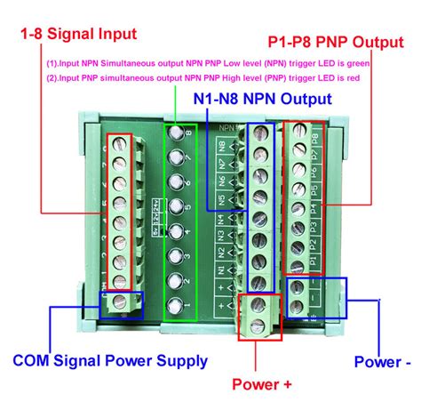 Che 옵토커플러 절연 모듈 보드 Npn Pnp 이중 출력 신호 극성 변환 모듈 Npn Pnp Npn 33v ~ 24v