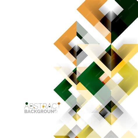 Premium Vector Modern Square Geometric Pattern Design On White