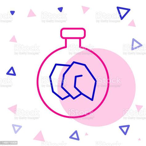 다양한 광물 암석 크리스탈 아이콘이 흰색 배경에 분리된 라인 전시회 광물 전시회 광물학 지질학 박람회 또는 박물관 다채로운 개요 개념입니다 벡터 가공의 인물에 대한 스톡