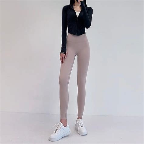 로라벨 로라벨 자체제작 런 요가 레깅스 바지 필라테스복 여성 요가복 필라테스 하의 하이웨스트 옷